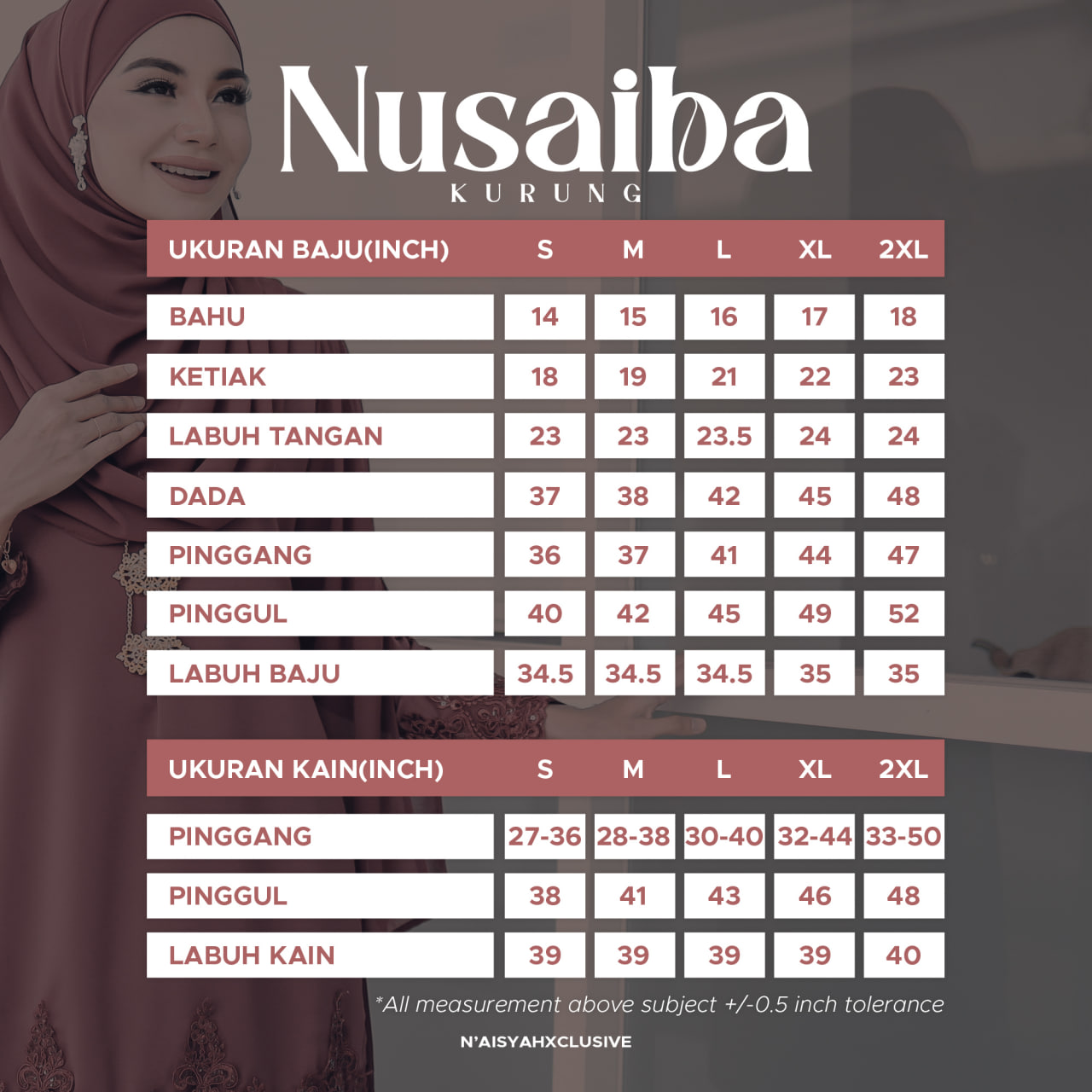 N'aisyah Xclusive | Malaysia's Muslimah Clothing | Baju Kurung | Blouse | Kebarung | Online ...
